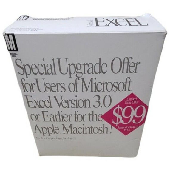 Microsoft | Computers, Laptops & Parts | Vintage Microsoft Excel 4 ...